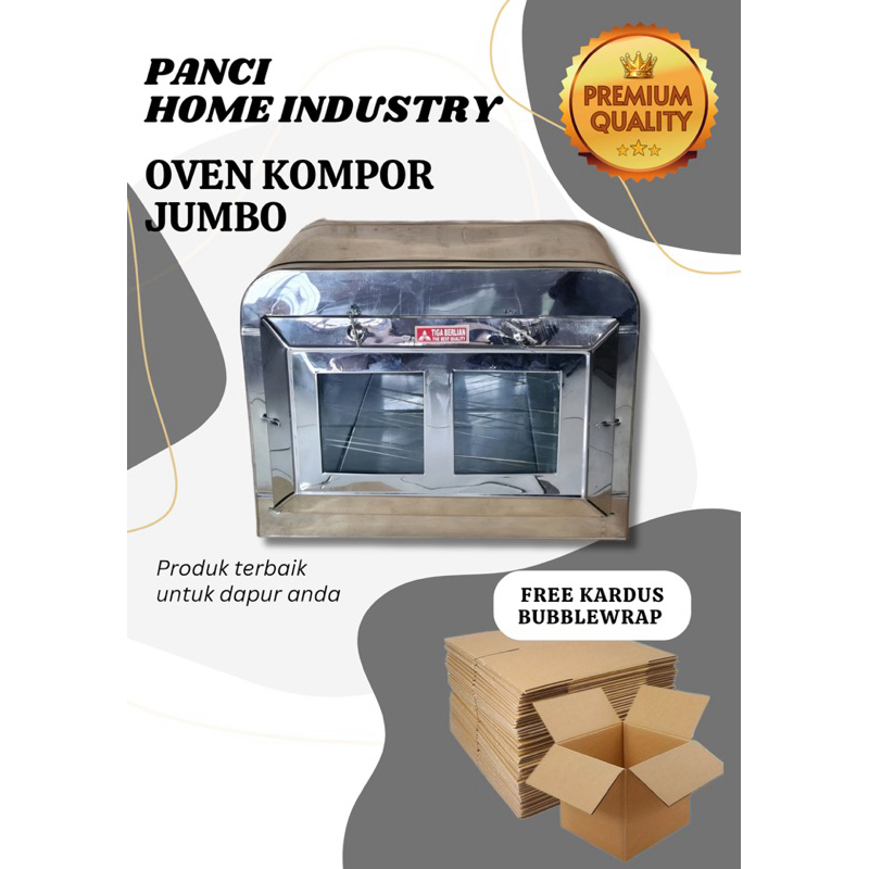 Jual Oven Kompor Tangkring Dua Kaca Jumbo Stainless Tebal | Shopee ...