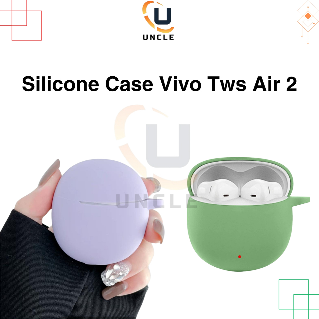 Jual Case Casing Cover Silicone Vivo Tws Air 2 + Carabiner Uncle ...