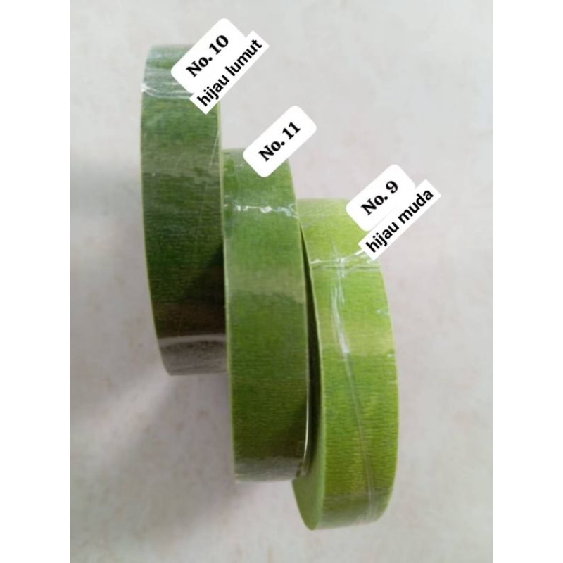 Jual Selotip Warna Warni Murah Bestseller hijau 1 Roll Floral Tape ...