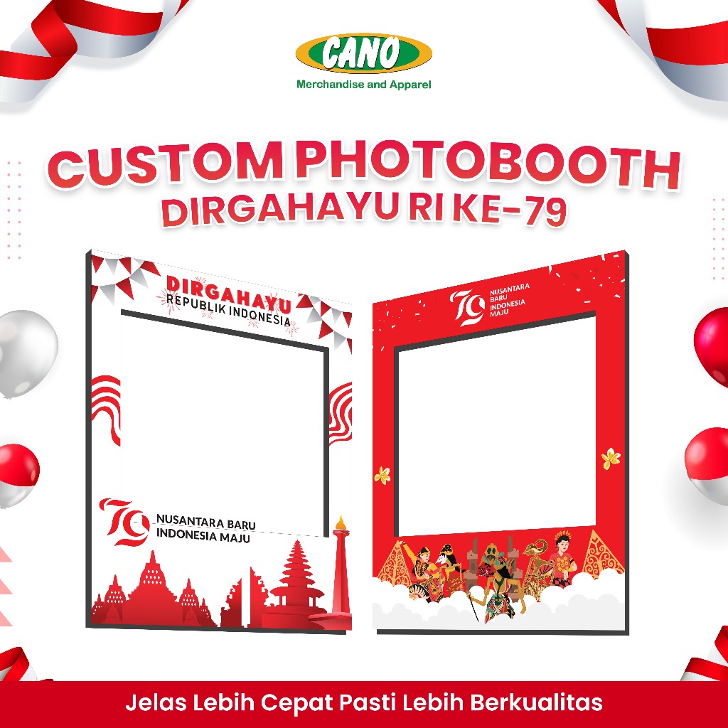 Jual Frame Photobooth Spesial HUT RI Hari Kemerdekaan/ Frame Instagram / Youtube / Facebook ...
