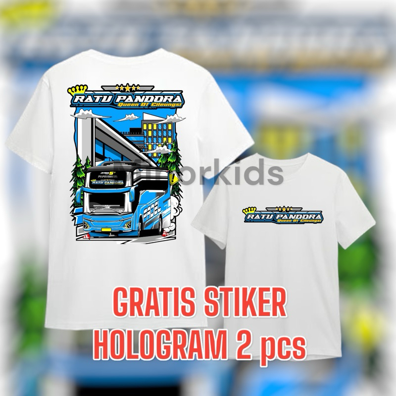 Jual Kaos Bus Ratu Pandora JB5 | Baju Bus Anak Laki-Laki | Free Sticker ...