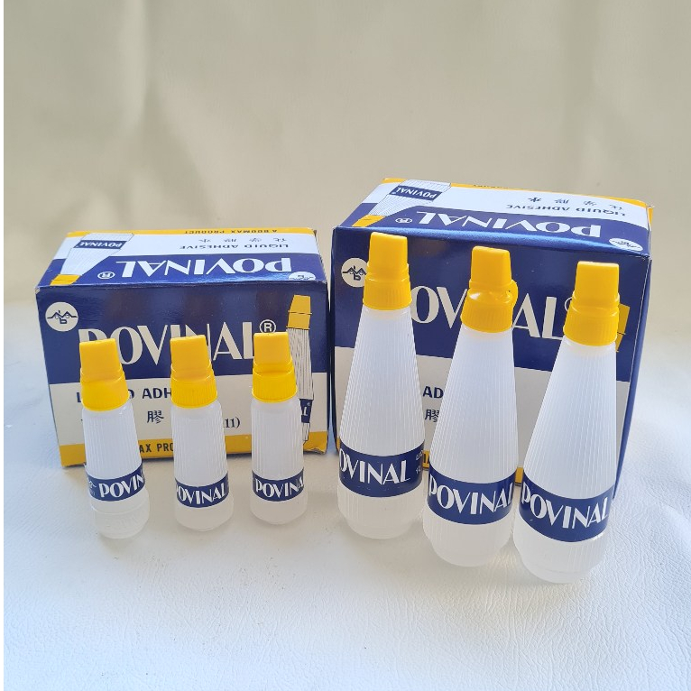 Jual Lem Cair / Lem Kertas Povinal (1 Pak) | Shopee Indonesia