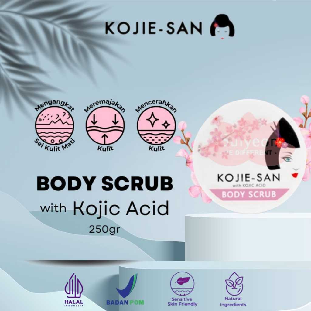 Jual [BPOM] Kojie-San - Body Scrub Kojic Acid/Perawantan Tubuh 250g ...
