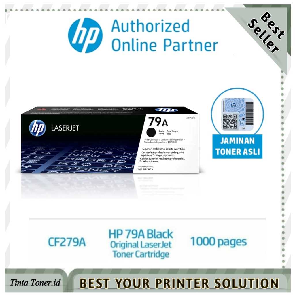 Jual Toner HP Laserjet 79A Black Original Cartridge CF279A | Shopee Indonesia
