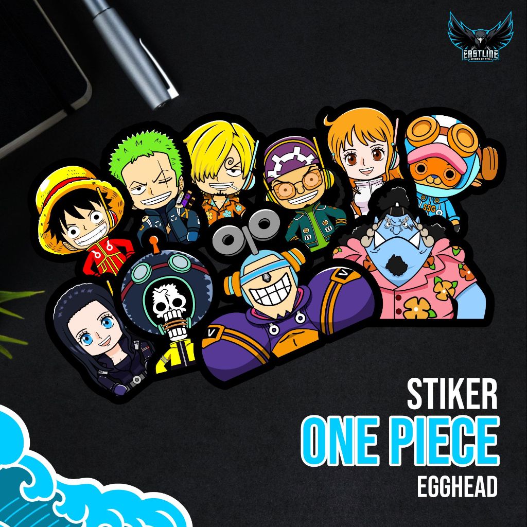 Jual Stiker Sticker Anime One Piece Egghead Chibi Cute Lucu Laptop ...