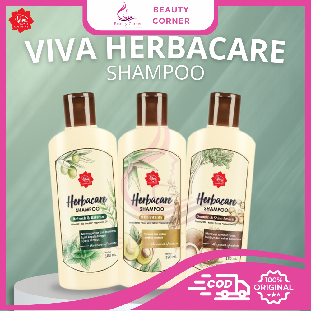 Jual Viva Herbacare Shampoo(Smooth & Shine Revival/Refresh & Balance ...
