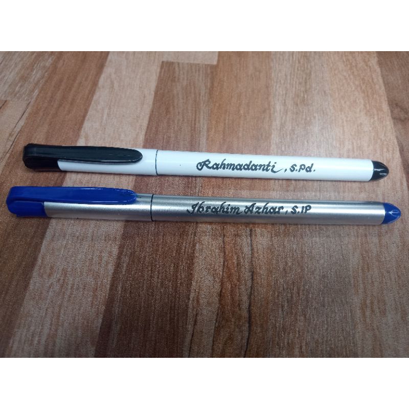 Jual Bolpoint ukir nama langsung jadi, minimal order 3pcs | Shopee ...