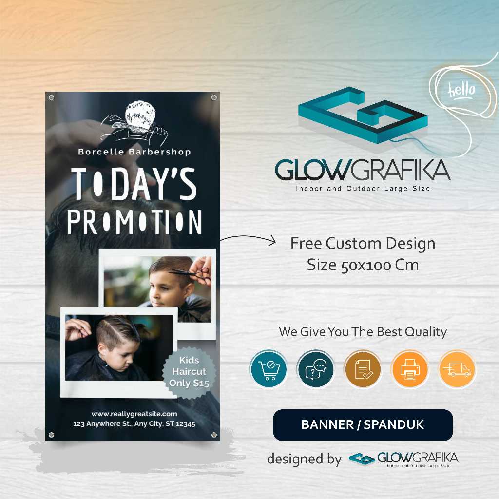 Jual Cetak Spanduk Banner Black White Film Frames Hair Salon Banner ...