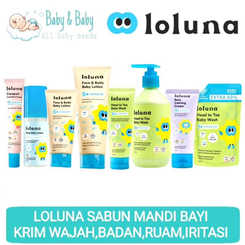 Jual LOLUNA Head to Toe Baby Wash 100ml 300ml | LOLUNA Face & Body ...