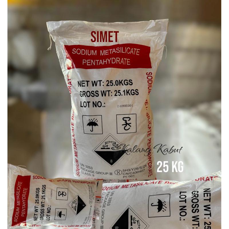 Jual Sodium metasilicate pentahydrate (simet) - 25 kg | Shopee Indonesia