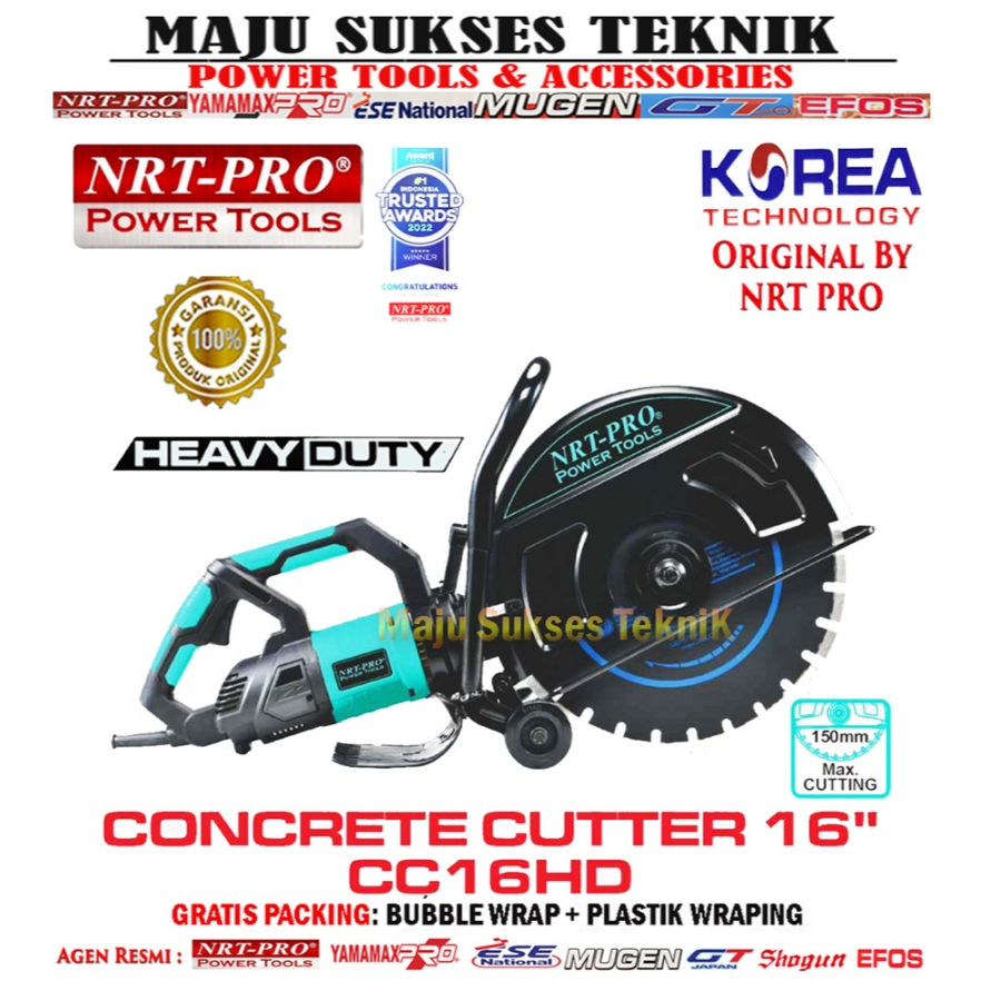 Jual NRT PRO CC16HD Concrete Cutter 16 Inch Mesin Potong Beton Cor Aspal Jalan 16Inch CC 16 HD ...