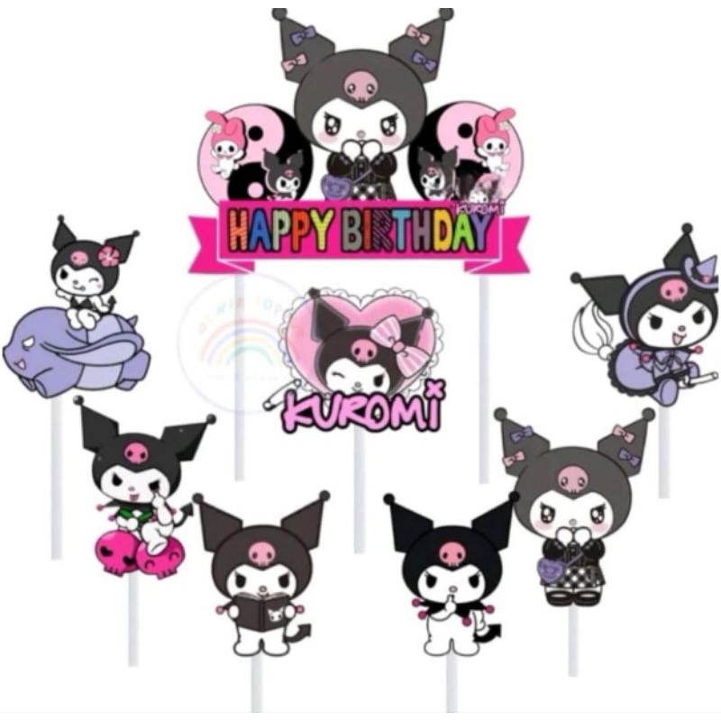 Jual Toper Karakter Kuromi Cake Topper Murah Hiasan Kue Ulang Tahun ...