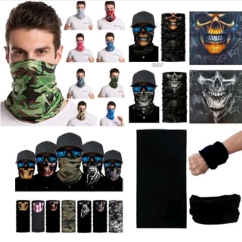 Jual Buff Import Motif Tengkorak [Tanpa Jahitan] | Shopee Indonesia