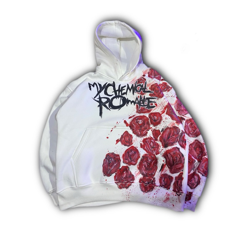 Jual Boxy hoodie MCR/// death rose | Shopee Indonesia