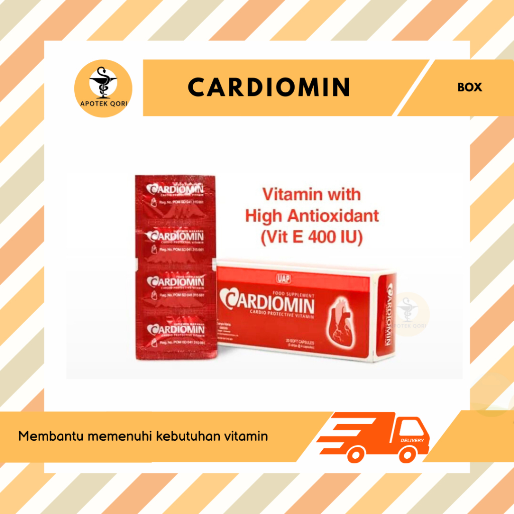 Jual CARDIOMIN BOX 20 KAPSUL / SUPLEMEN KESEHATAN TUBUH | Shopee Indonesia