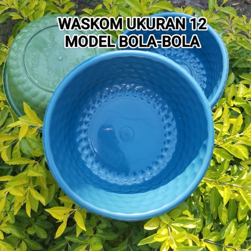 Jual waskom ukuran 12 model bola bola / baskom plastik hajatan / ember ...