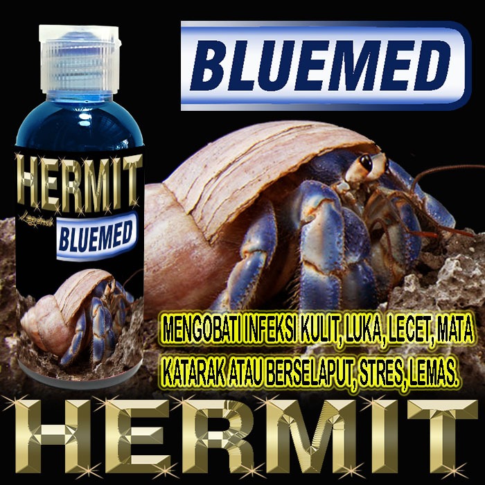 Jual HERMIT BLUEMED OBAT KELOMANG KEONG KEPITING PETAPA KUMANG POMPONGAN INFEKSI KULIT LECET ...
