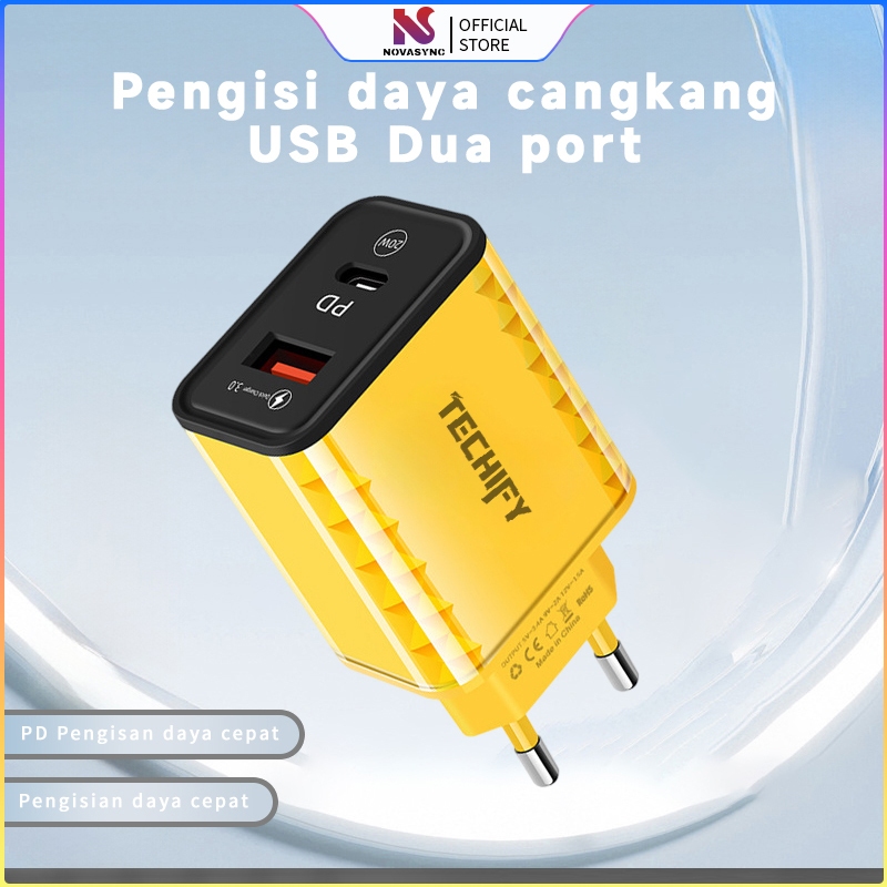 Jual Pengisi daya super cepat 20W Adaptor pengisi daya ponsel USB ...