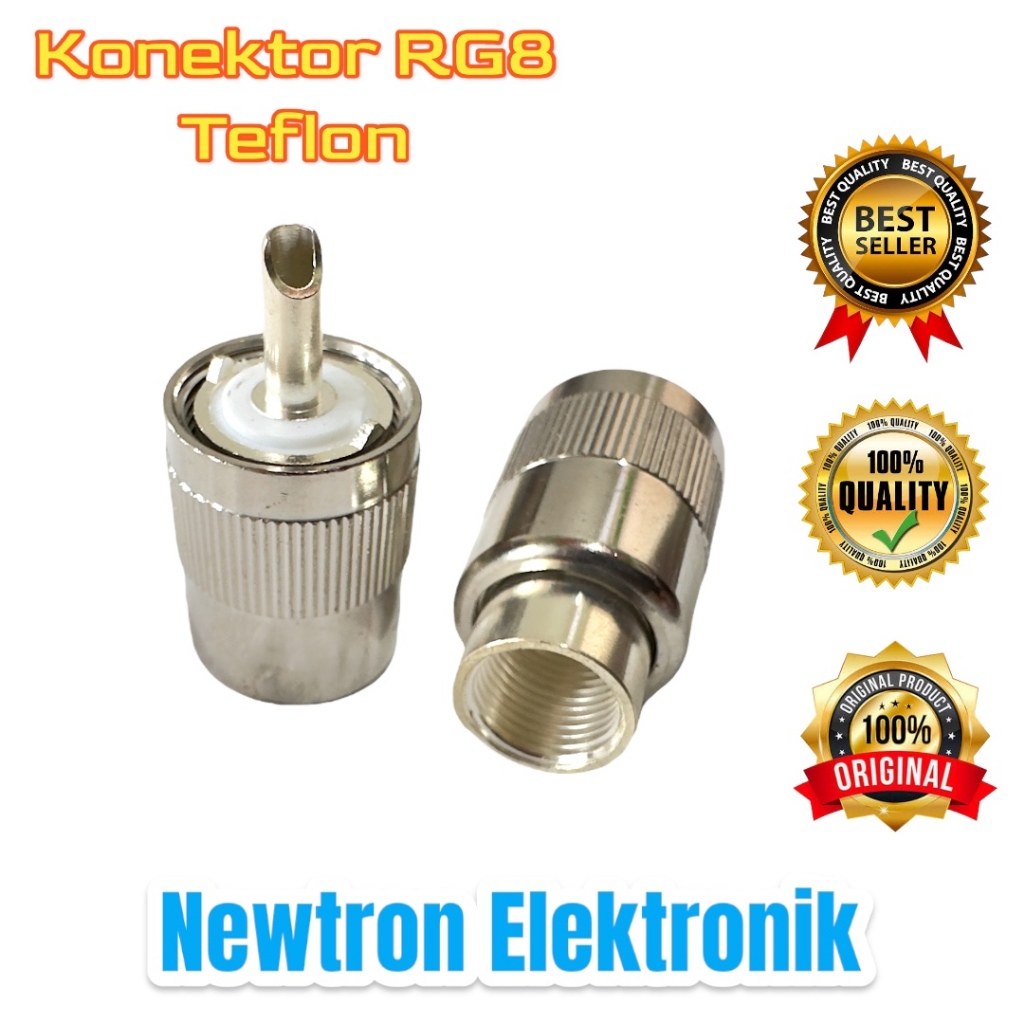 Jual Konektor RG8 For Kabel PL259 Iner Perak | Shopee Indonesia