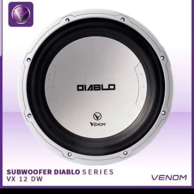 Jual Subwoofer 12 inch Venom Diablo Series VX 12D Putih | Shopee Indonesia