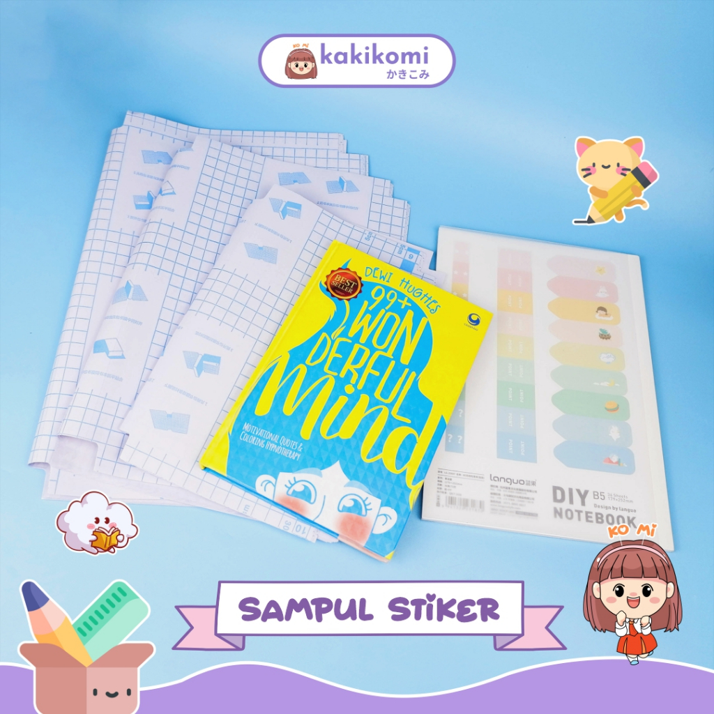 Jual STICKER SAMPUL BUKU STIKER PVC FILM PELINDUNG BUKU 10 LEMBAR BURAM ...