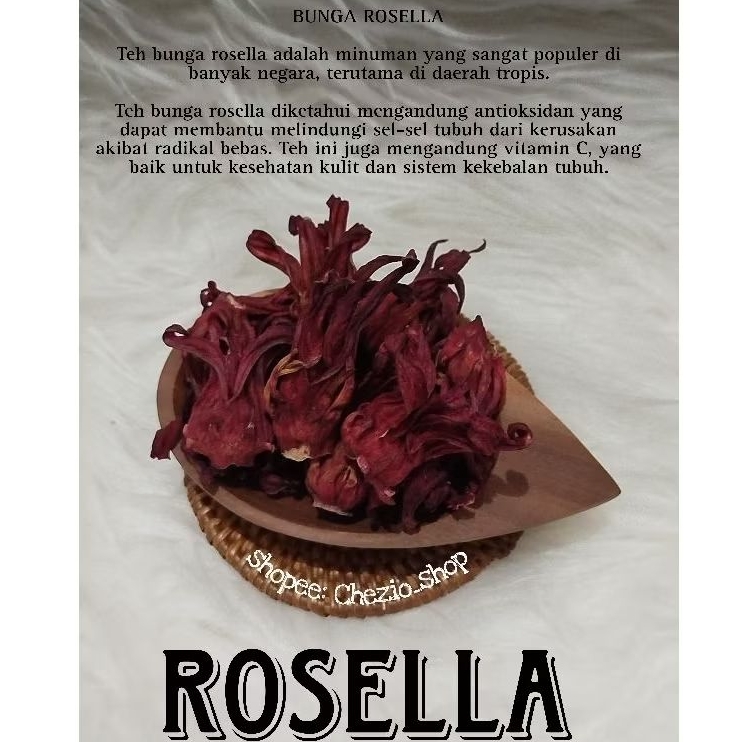 Jual Teh Bunga Rosella Merah - Rosela Merah - Bunga Rosella Kering ...