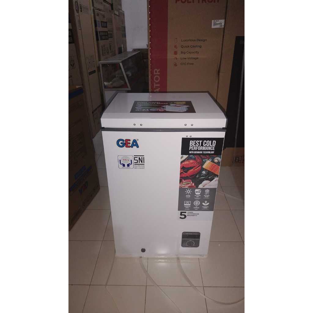 Jual Chest Freezer Gea 100 Liter AB 108R Freezer Box Gea AB-108R | Shopee Indonesia