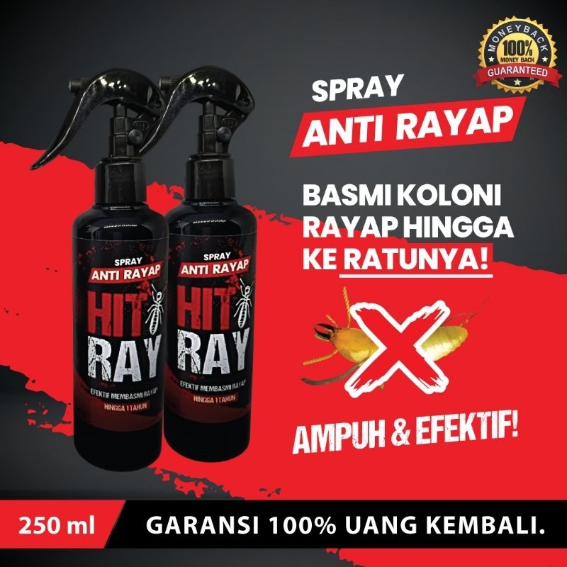 Jual SPRAY HIT RAY 250ML ANTI RAYAP AMPUH & EFEKTIF ATASI MASALAH RAYAP ...