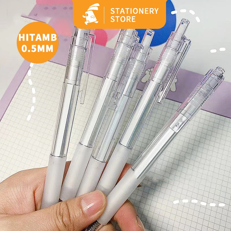 Jual pena gel/Gel pen Hitam 0.5mm/Pulpen Sederhana Muji Style ...
