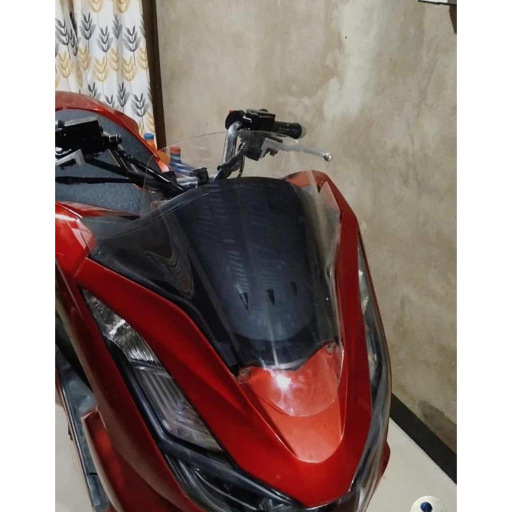 Jual VISOR PCX 160 BAHAN AKRILIK TEBAL 3MM WINDSHIELD PCX 160 WINSIL ...