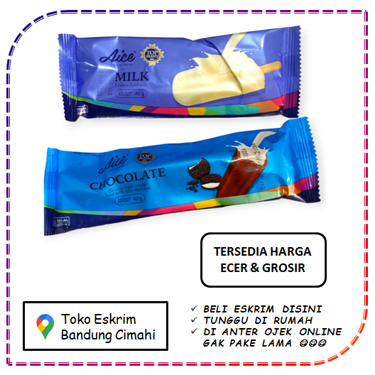 Jual Eskrim Es Krim Ice Cream Aice Milk Melon Chocolate Stick Oreo ...