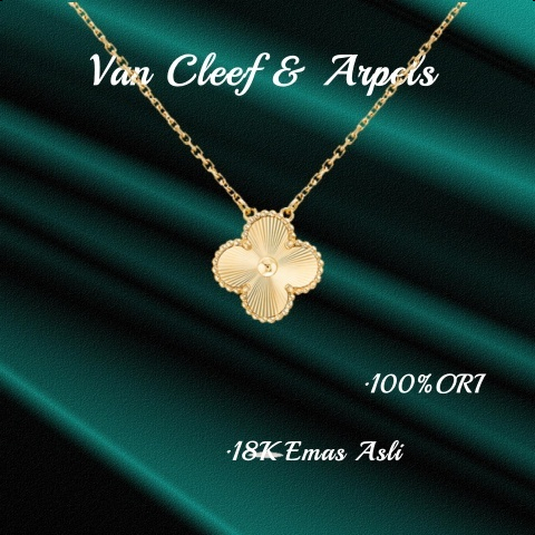 Jual 【18K emas asli/100% Original】Van Cleef & Arpels Kalung Wanita ...