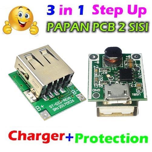 Jual Kit 3-in-1 Modul Power Bank 1.3A ( Step Up + Charging + Protection ...