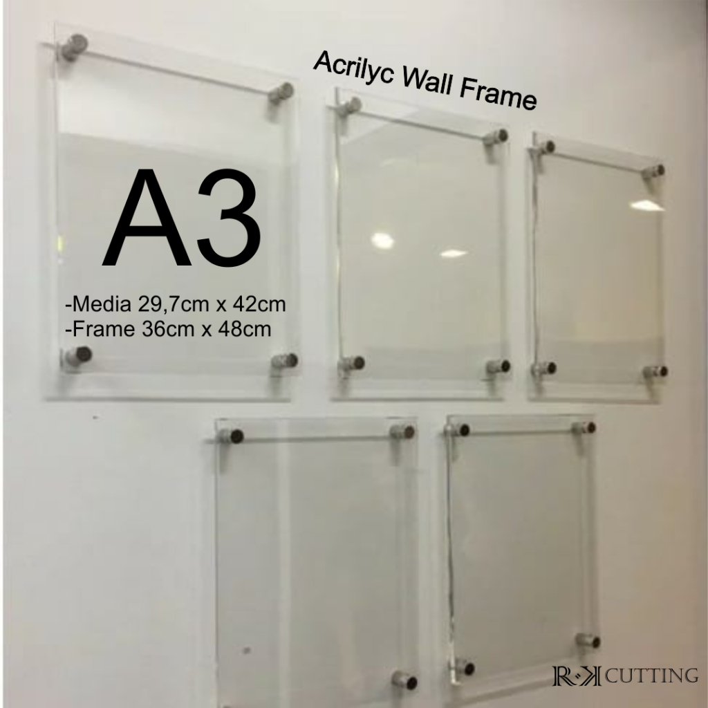Jual Acrylic Wall Frame / Bingkai Foto Dinding Akrilik A3 Akrilik ...