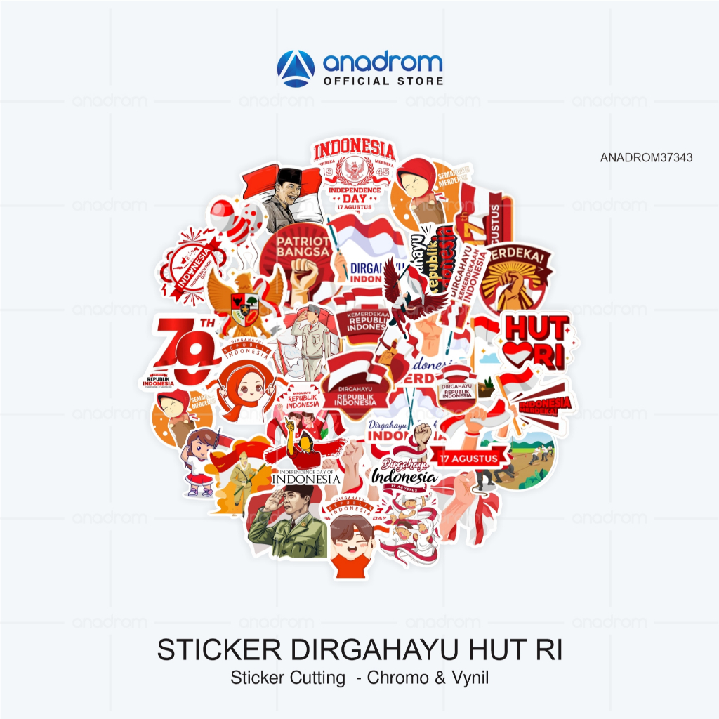 Jual Sticker Pack Merdeka HUT RI Indonesia | Sticker Dirgahayu HUT RI ...