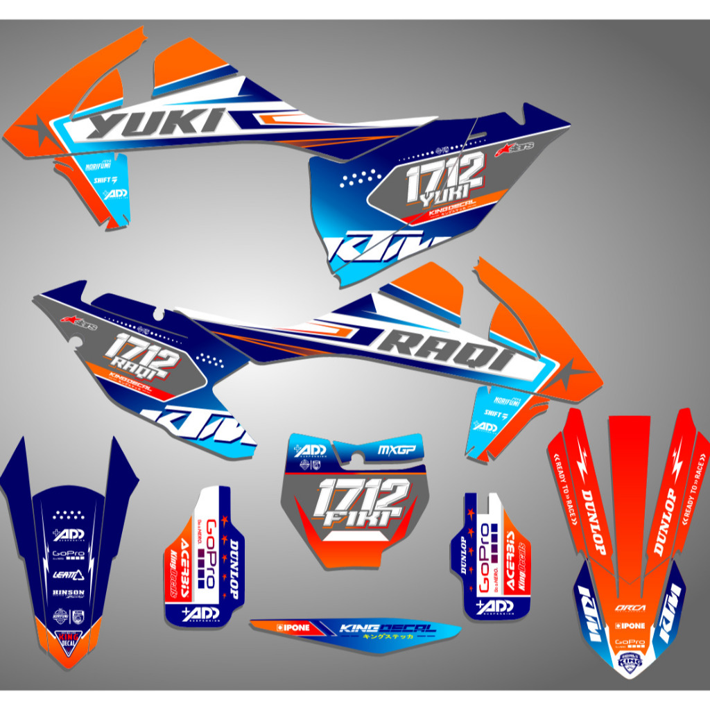 Jual DECAL KTM 250 2017 FULL BODY / DECAL KTM 85 / STIKER KTM FULL BODY ...