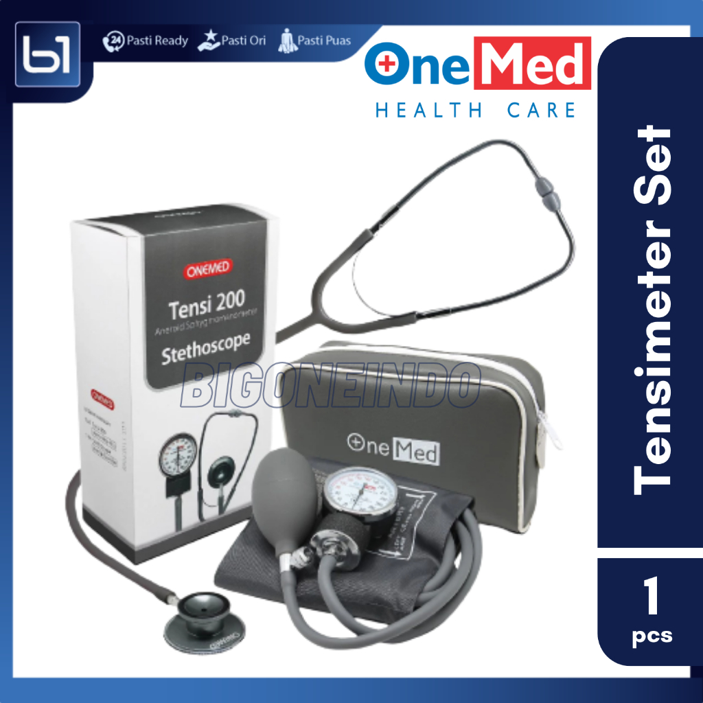 Jual Tensi 200 Aneroid Onemed, Tensimeter Manual Alat Ukur Tekanan ...