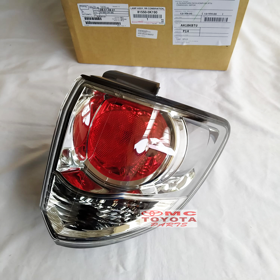 Jual Lampu Stop Lamp Belakang Kanan Kiri Fortuner VNT 2012-2015 81550 ...