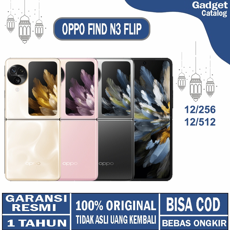 Jual OPPO FIND N3 FLIP RESMI 12GB 256GB BLACK GOLD PINK GOLD | Shopee ...