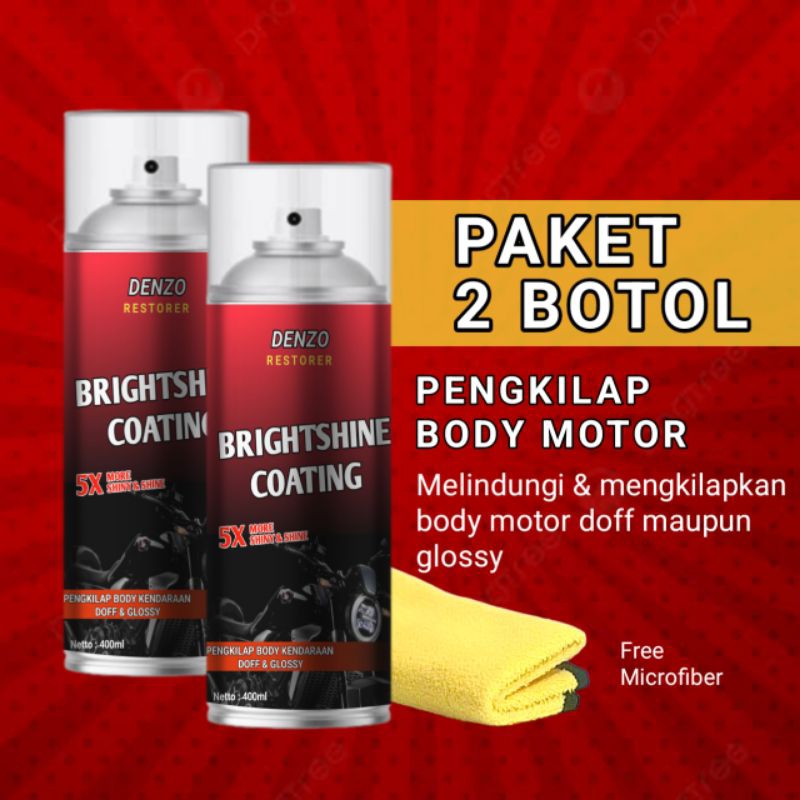 Jual Denzo Restorer Pengkilap Body Motor ( Paket 2 Botol Free ...