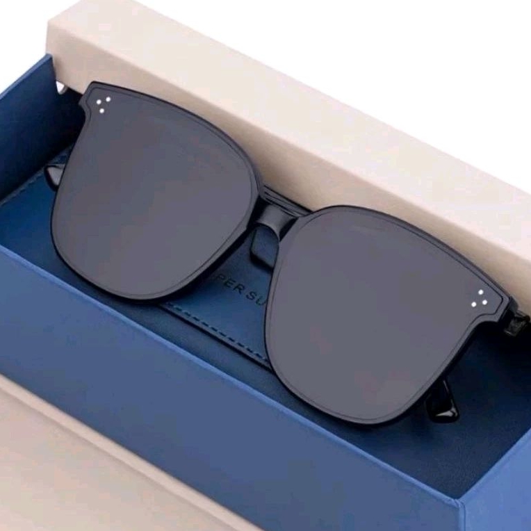 Jual PL-H003 A2-C1 Korean Design Retro Mata Kucing Kacamata Hitam Wanita Sunglasses Tiga Titik ...