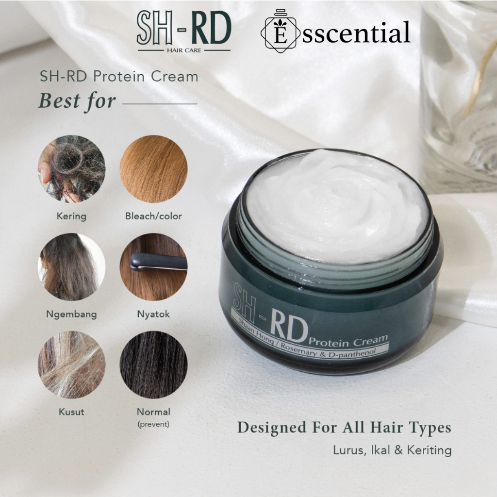 Jual SHRD Hair Protein Cream 10ml, 50ml, 80ml Moisturizer & Vitamin ...