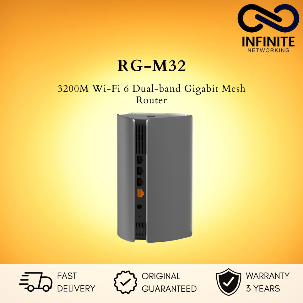 Jual RUIJIE REYEE RG-M32 3200M Wi-Fi 6 Dual-band Gigabit Mesh Router | Shopee Indonesia
