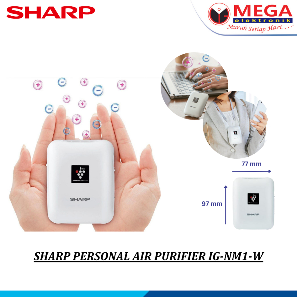 Jual Sharp Personal Air Purifier IG-NM1-W ION Plasmacluster USB Portable IG-NM1 | Shopee Indonesia