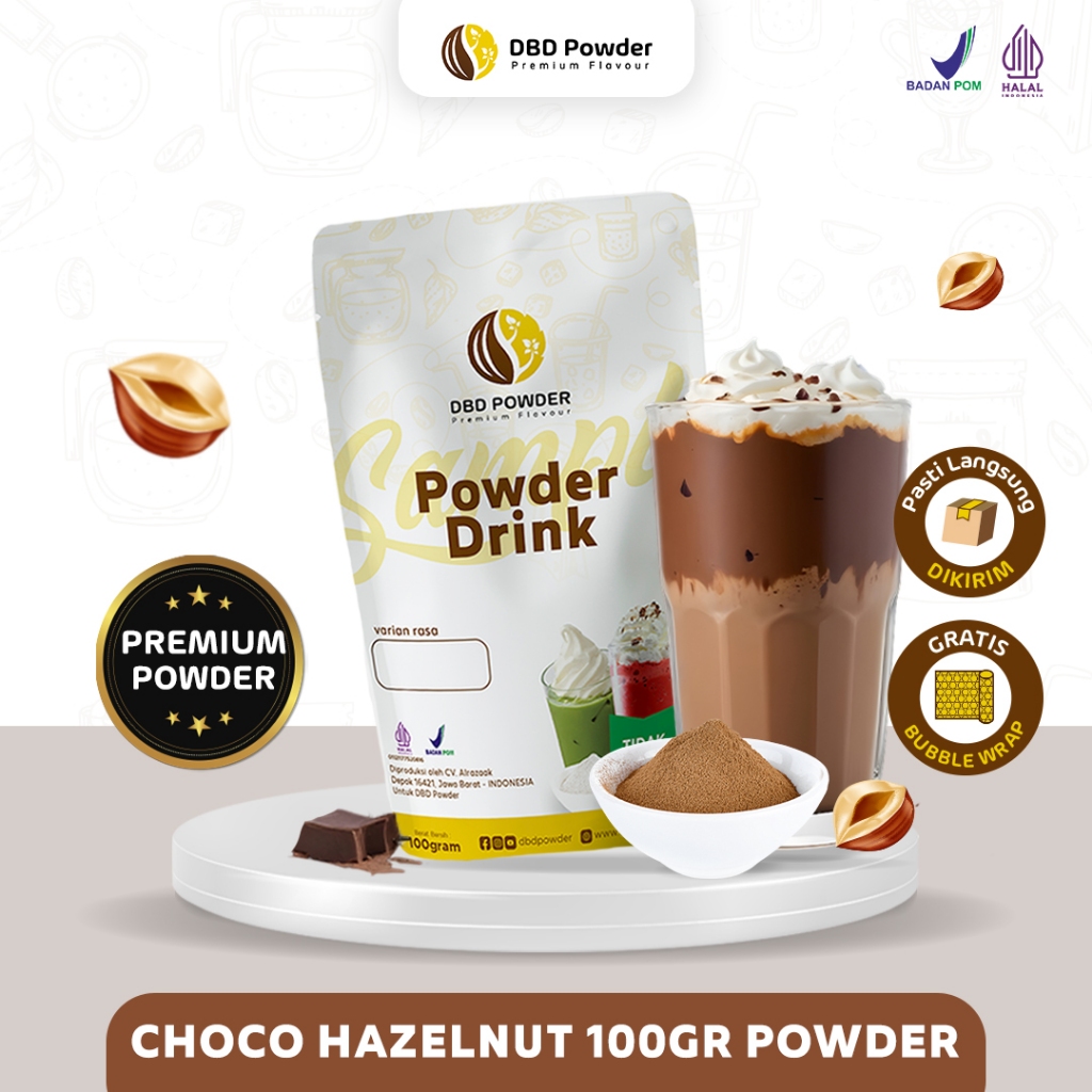 Jual Sample Bubuk Minuman Cokelat Hazelnut 100 Gram - Sample Powder ...