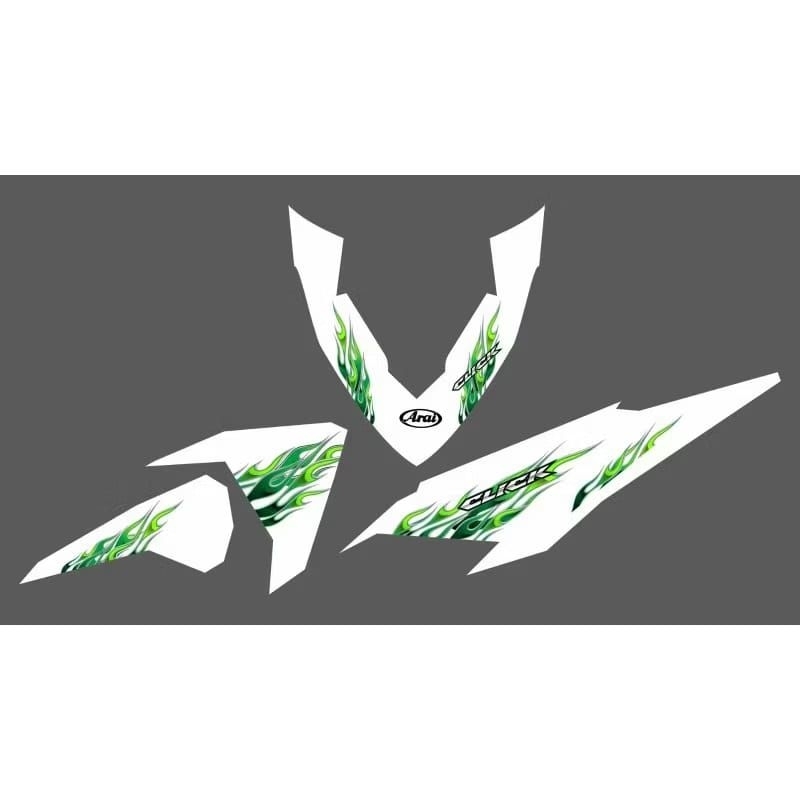 Jual STRIPING STICKER TRANSPARAN VARIO LED OLD 125 150 CUSTOM API FIRE ...