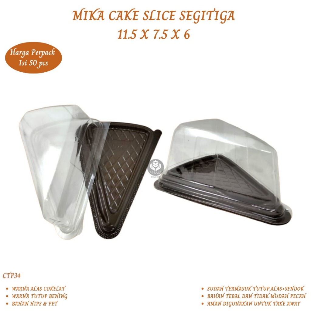 Jual Mika Cake Segitiga Mika Segitiga (Isi 50 Pcs-CTP34) | Shopee Indonesia