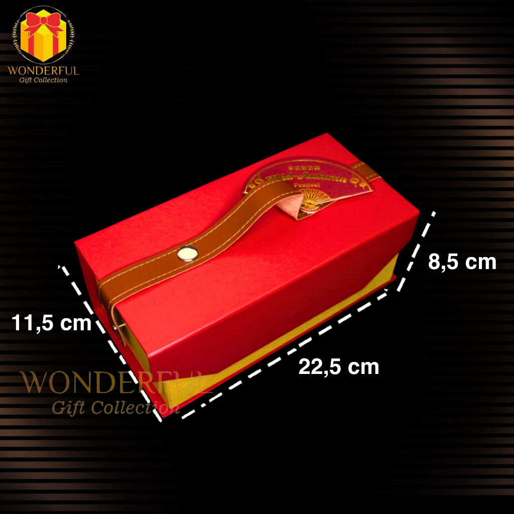 Jual Hardbox Mooncake Kotak kue bulan Model Tas Tenteng Magnet/Gift Box 22x11x8 mc05 | Shopee ...