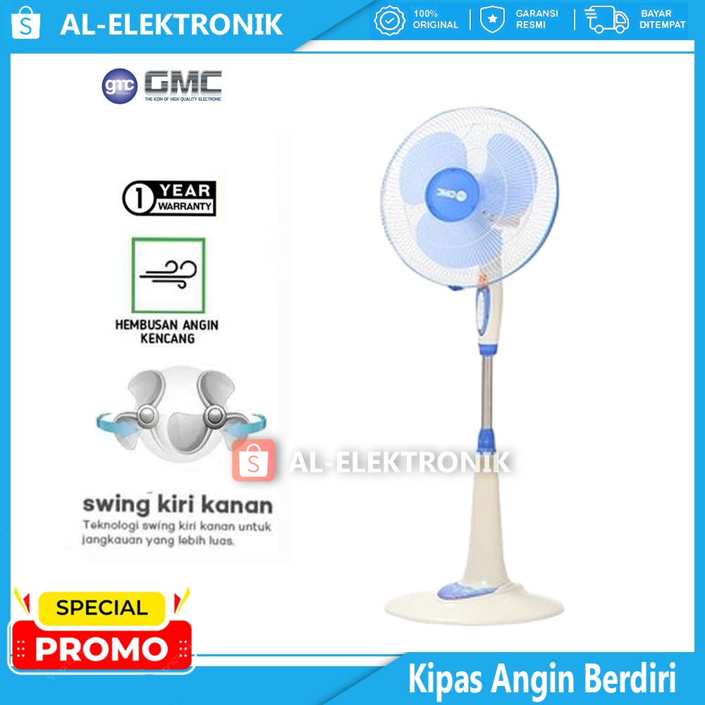 Jual GMC Stand Fan 16 inchn 307/08 Kipas Angin Berdiri 16 inch ...