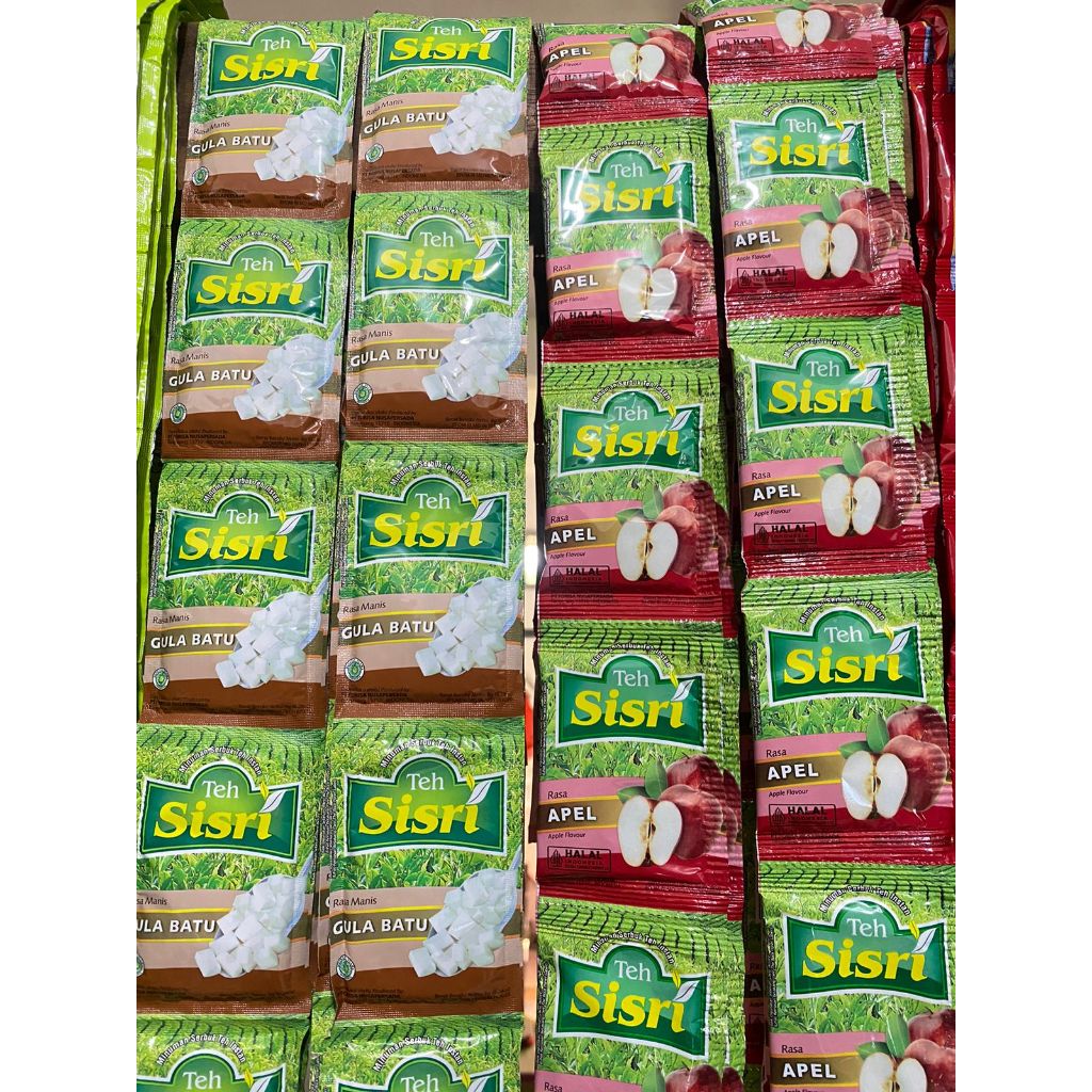 Jual Teh Sisri Gula Batu & Apel 1 Renceng 10 Sachet | Shopee Indonesia